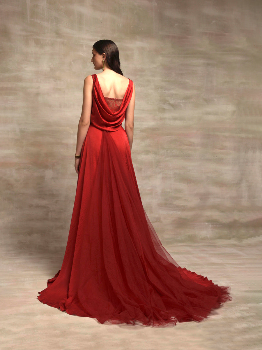 Scarlet Bride Terrain Gown – Janandapril