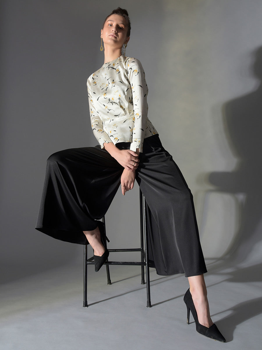 Pumice Silk Peplum Top – Janandapril