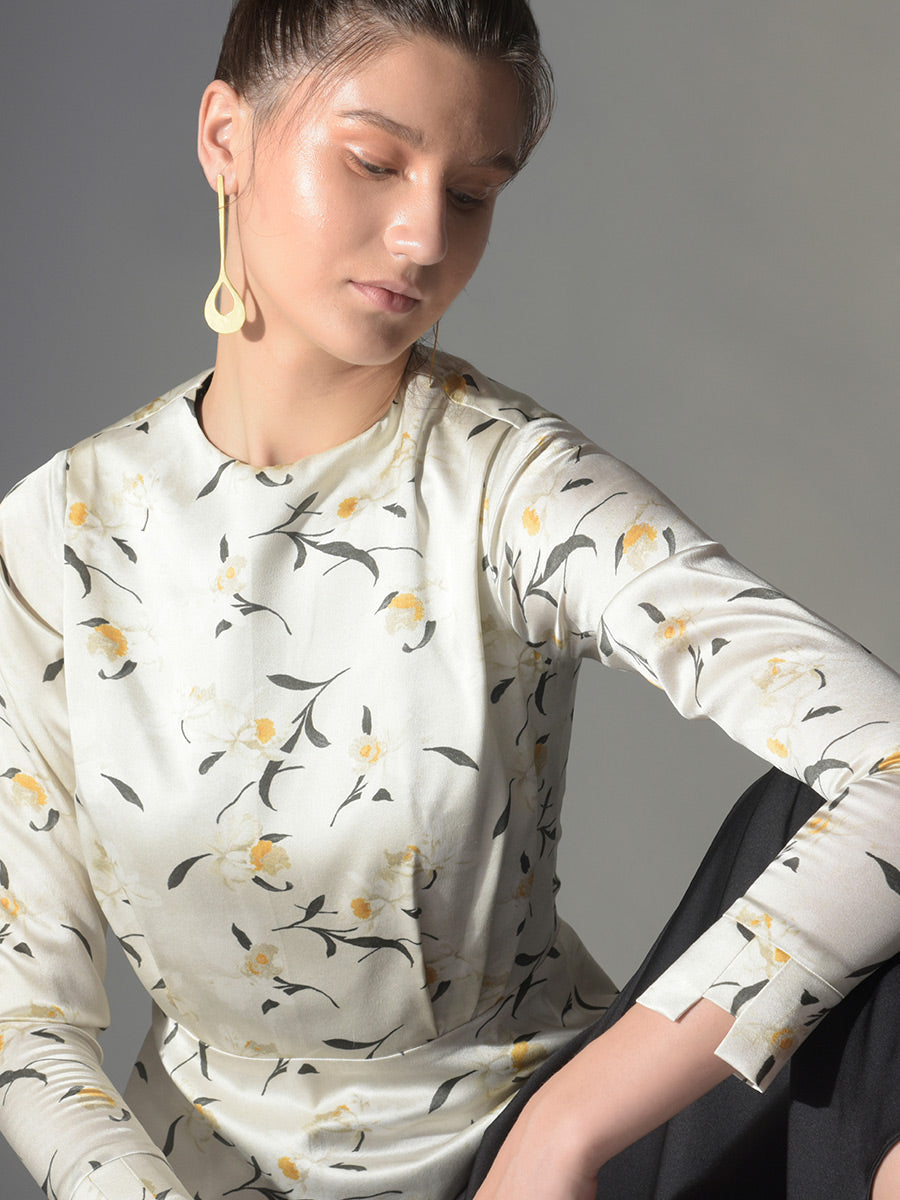 Pumice Silk Peplum Top – Janandapril